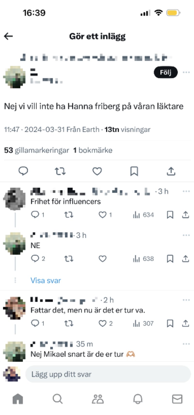 "Bajen"-hatstorm mot Hanna Friberg – efter Allsvenskan matchen